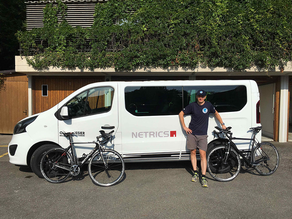 Pascal Hayoz von netrics nimmt die Challenge an: Tortour Switzerland